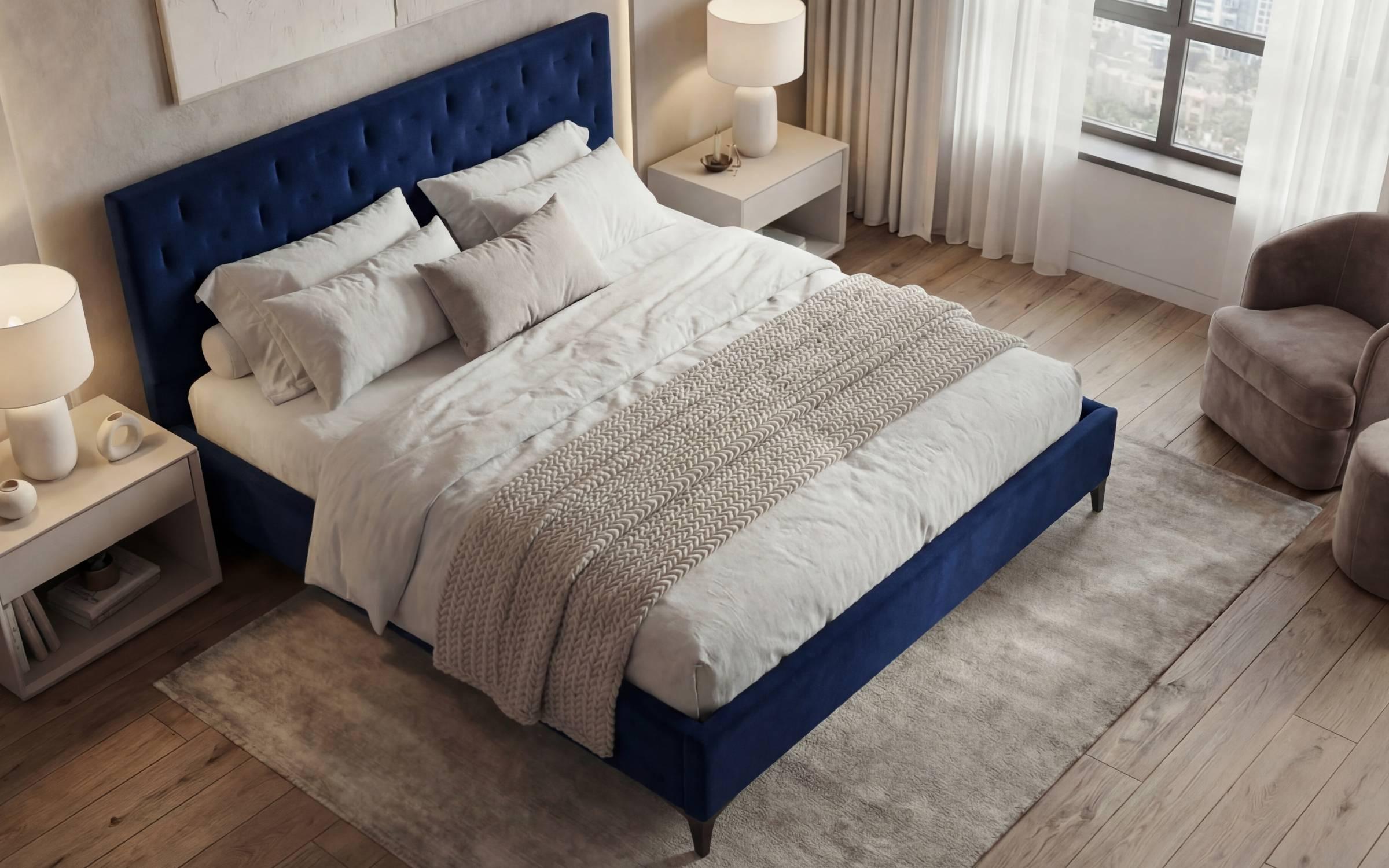 Pat dublu tapitat 160/200 Dalia | Vellea Home